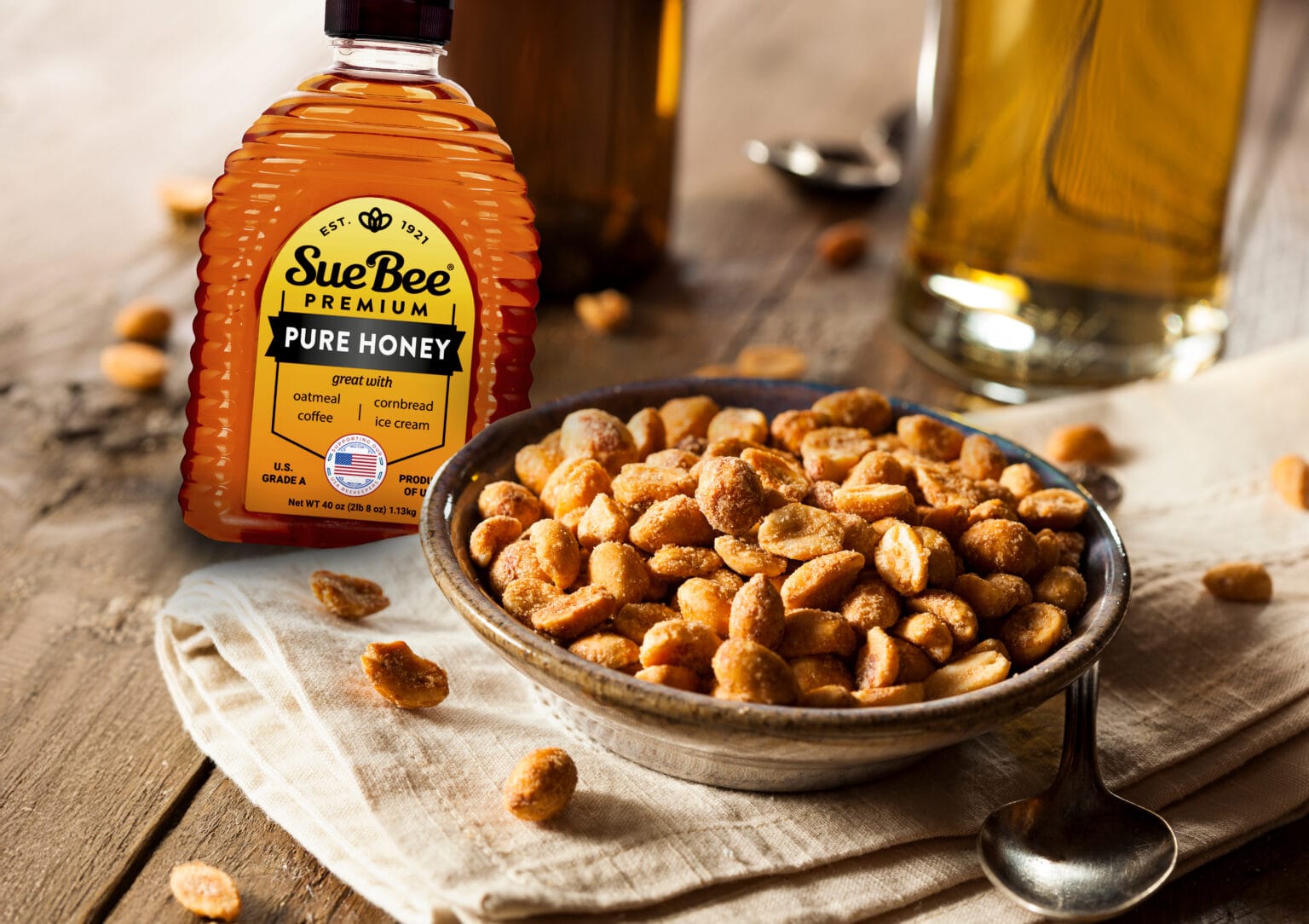 Honey Roasted Peanuts - Sioux Honey Association Co-Op